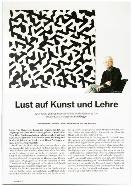 Interview bzw. Fragen an Prof. Ute Pleuger : Ute Pleuger